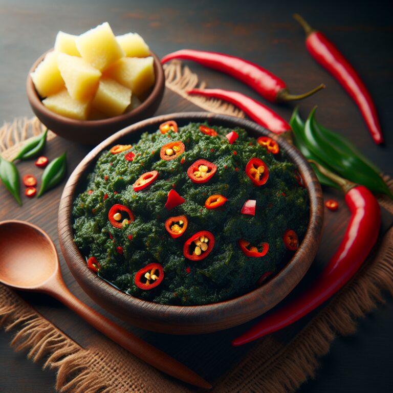 Nationalgericht Sierra Leone: Cassava Leaves (Rezept)