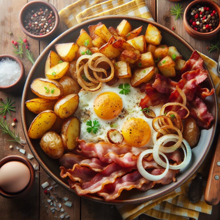 Nationalgericht Deutschland: Kartoffelauflauf mit Speck (Rezept)