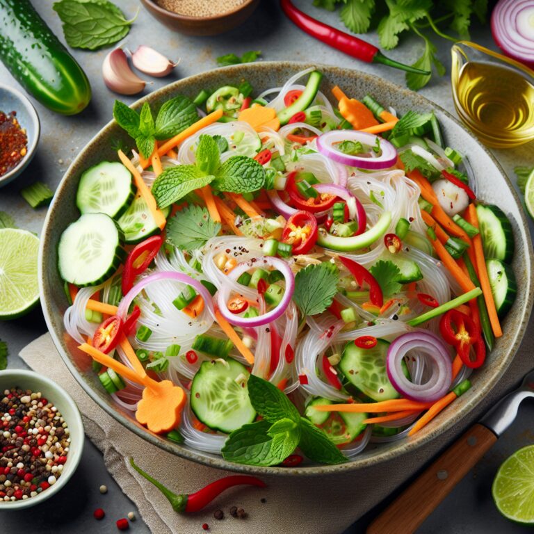 Nationalgericht Thailand: Yum Woon Sen Goong Sod (Rezept)