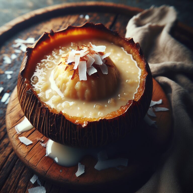 Nationalgericht Salomonen: Cassava Pudding (Rezept)