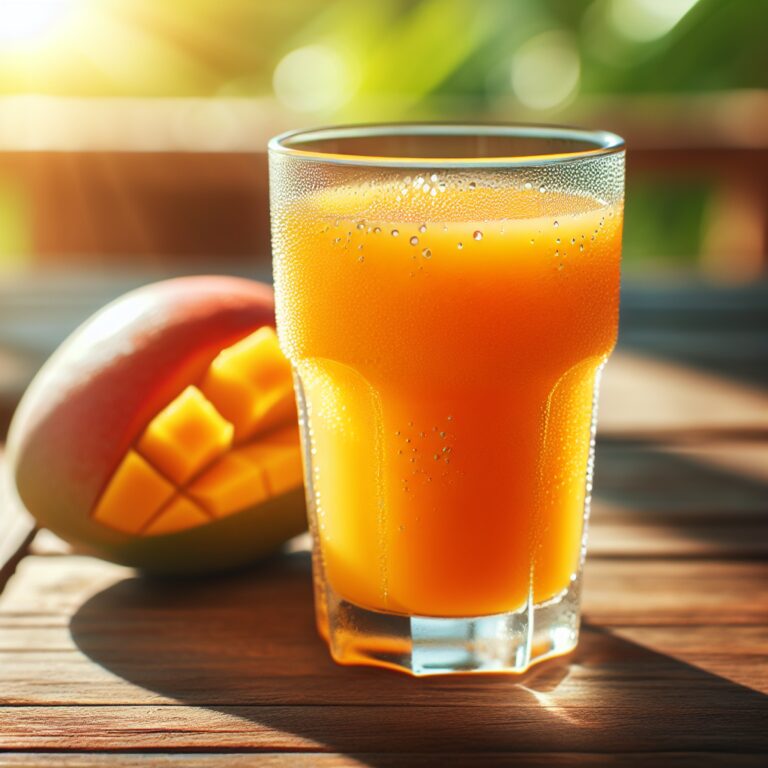 Nationalgericht St. Lucia: Fresh Mango Juice (Rezept)