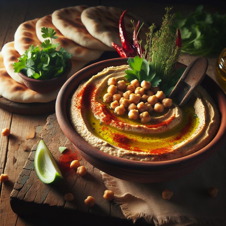 Nationalgericht Bahrain: Creamy Hummus (Rezept)