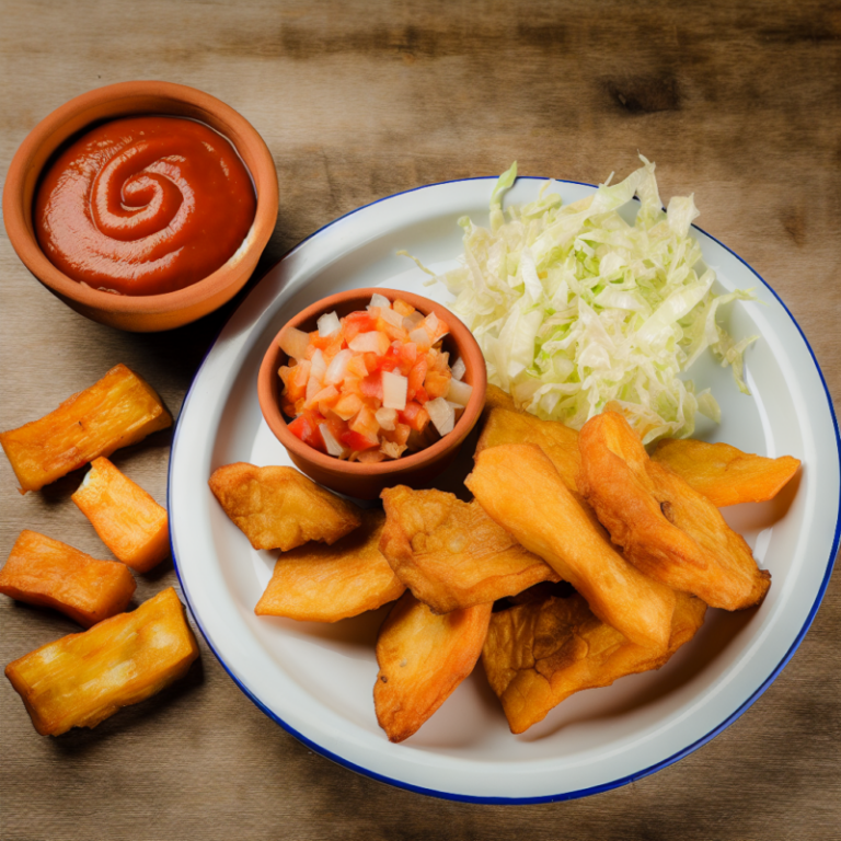 Nationalgericht Guatemala: Yuca Frita con Salsa (Rezept)