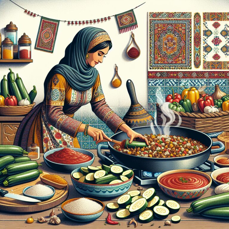 Nationalgericht Kuwait: Kousa Mahshi Bil Laban (Rezept)