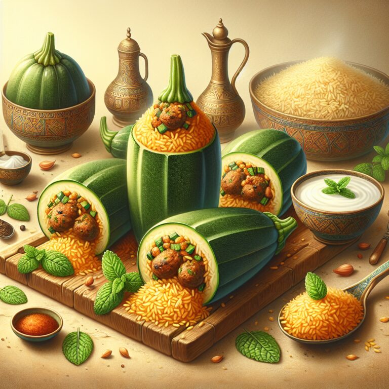 Nationalgericht Kuwait: Kousa Mahshi Bil Laban (Rezept)