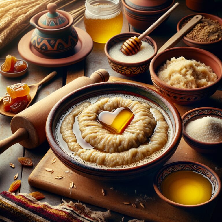 Nationalgericht Saudi-Arabien: Asida mit Honig (Rezept)