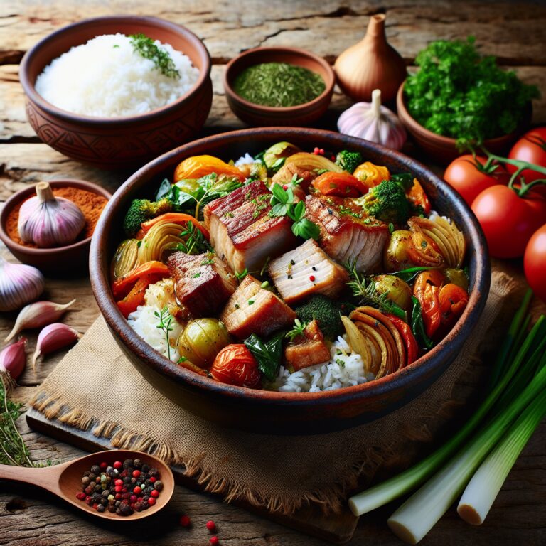 Nationalgericht Madagaskar: Henan-kisoa sy Vary (Rezept)
