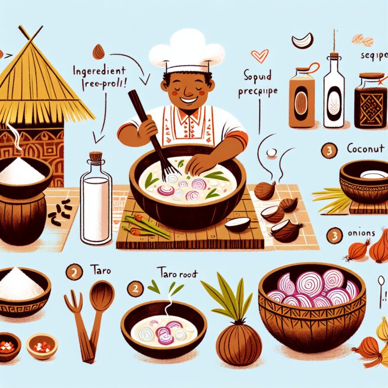 Nationalgericht Fiji: Roasted Garlic and Taro Mash (Rezept)