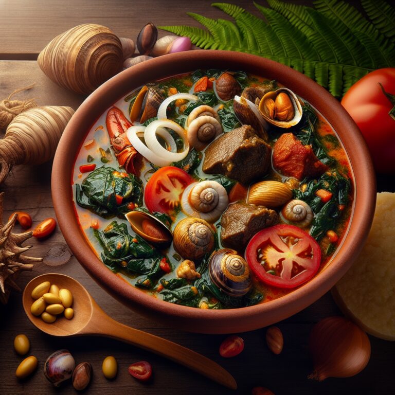 Nationalgericht Nigeria: Afang Vegetable Stew (Rezept)