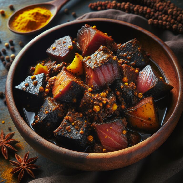 Nationalgericht Sri Lanka: Kalu Pol Wattakka (Rezept)