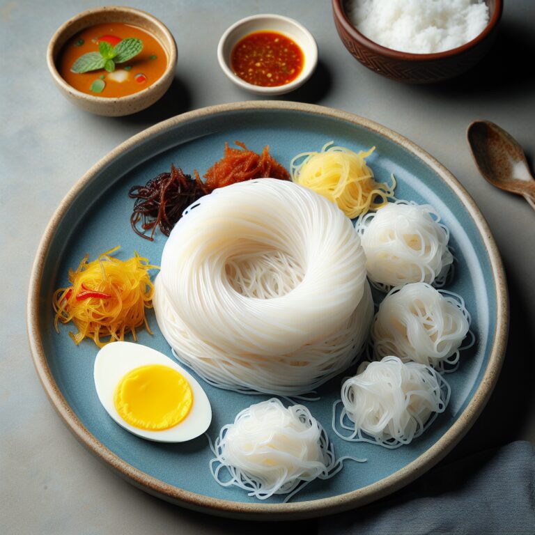 Nationalgericht Sri Lanka: Sri Lankan Rice Flour String Hoppers (Rezept)