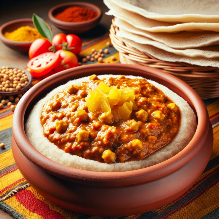 Nationalgericht Äthiopien: Shiro Fitfit (Rezept)