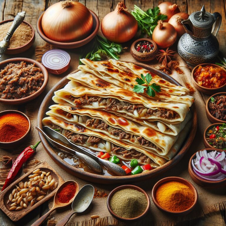 Nationalgericht Jemen: Mutabbaq Lahm (Rezept)