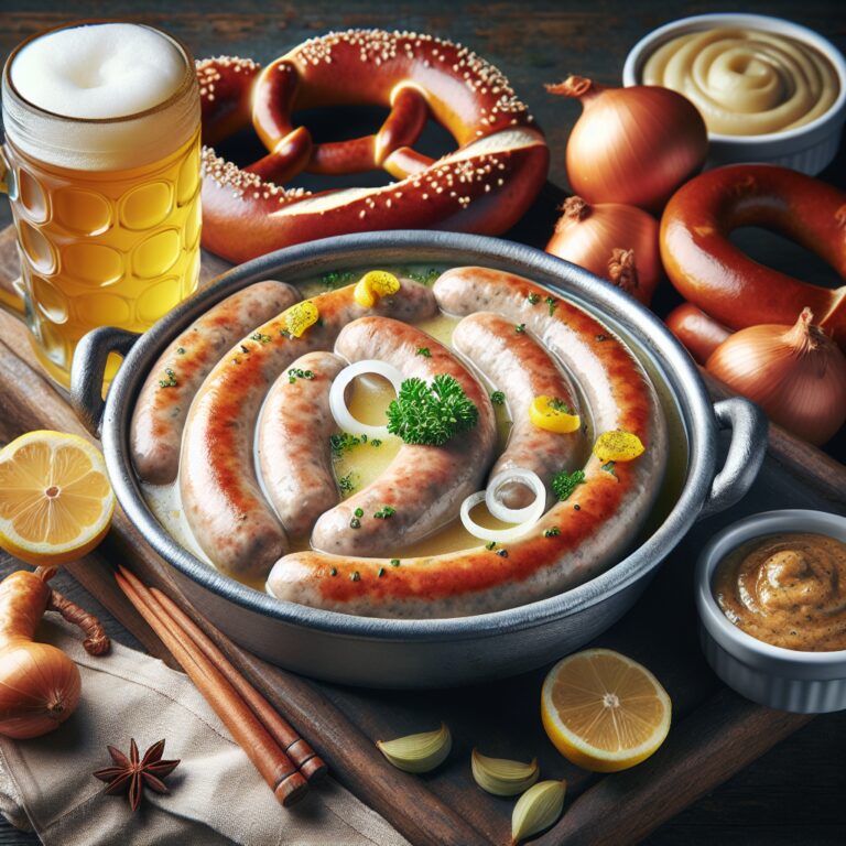 Nationalgericht Deutschland: Weißwurst mit süßem Senf (Rezept)