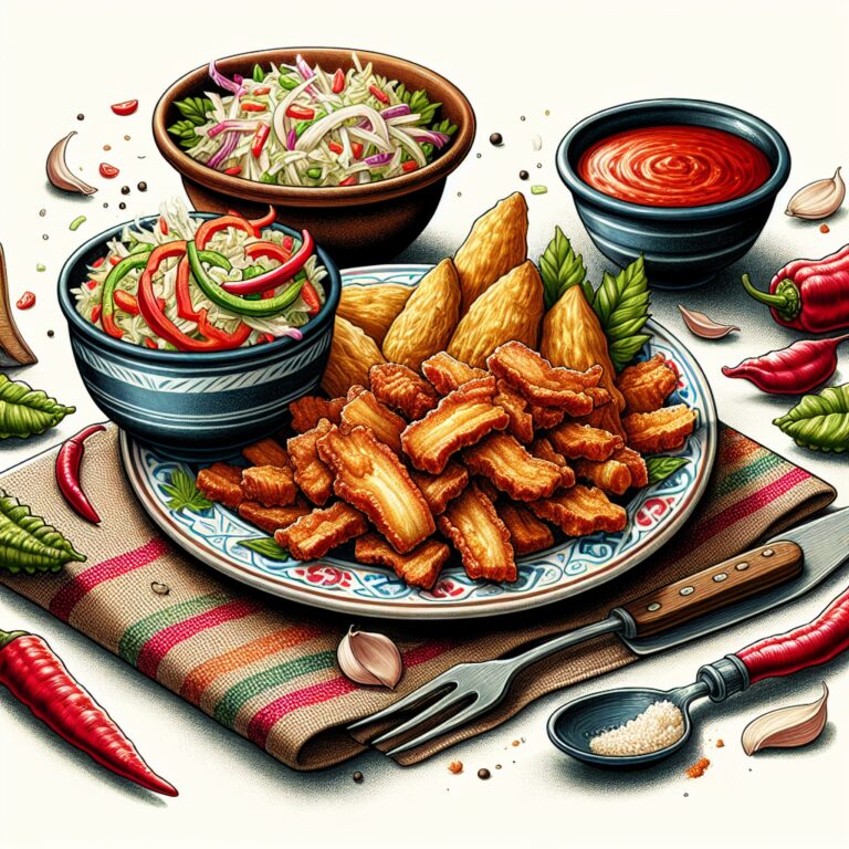Nationalgericht Honduras: Chicharrón con Yuca (Rezept)