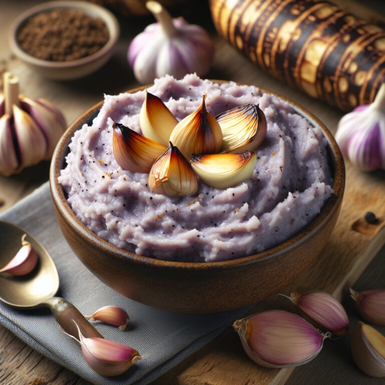 Nationalgericht Fiji: Roasted Taro with Coconut Cream (Rezept)