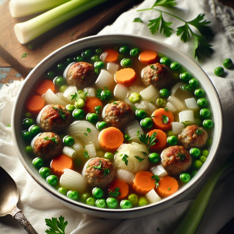 Groentesoep met Balletjes
