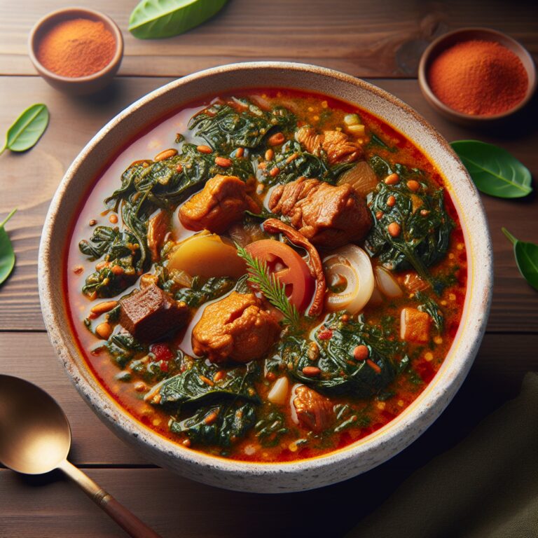 Nationalgericht Sierra Leone: Cassava Leaf Stew (Rezept)