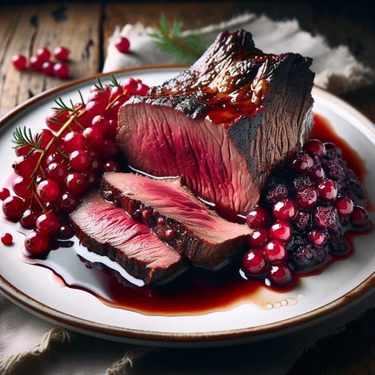 Nationalgericht Österreich: Hirschragout mit Preiselbeeren (Rezept)