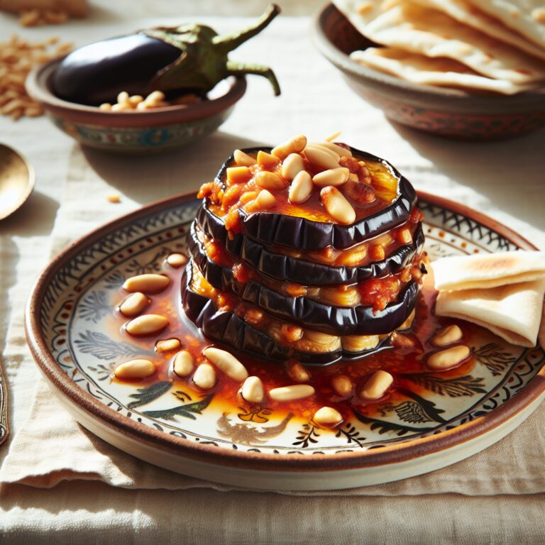 Nationalgericht Libanon: Fattet Makdous bi Laban (Rezept)