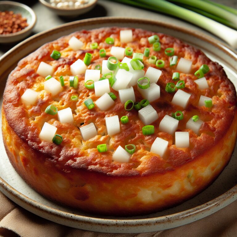 Nationalgericht Taiwan: Daikon Radish Cake (Rezept)