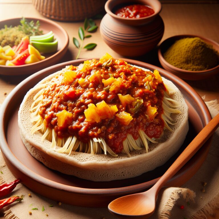 Nationalgericht Äthiopien: Yetsom Firfir (Rezept)