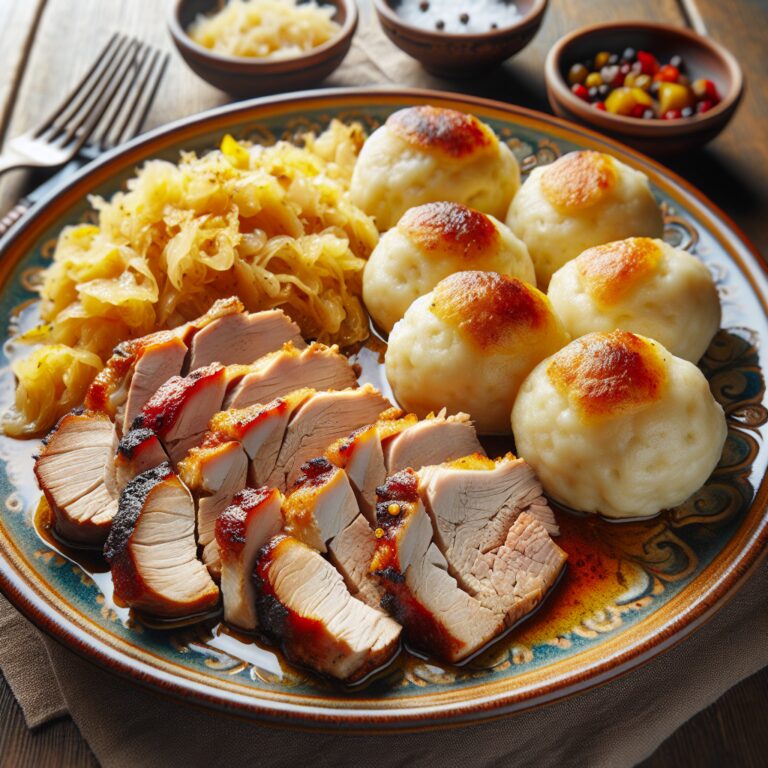 Nationalgericht Tschechien: Vepřo Knedlo Zelo (Rezept)