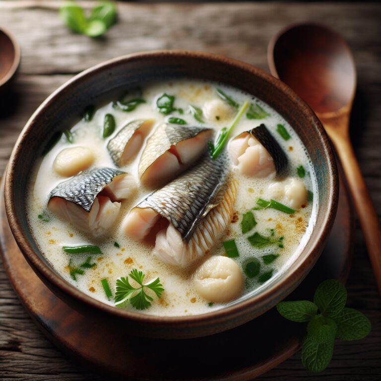 Nationalgericht Palau: Reef Fish in Coconut Broth (Rezept)