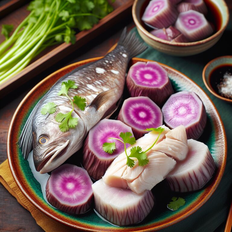 Nationalgericht Tuvalu: Fish and Taro Leaf Stew (Rezept)