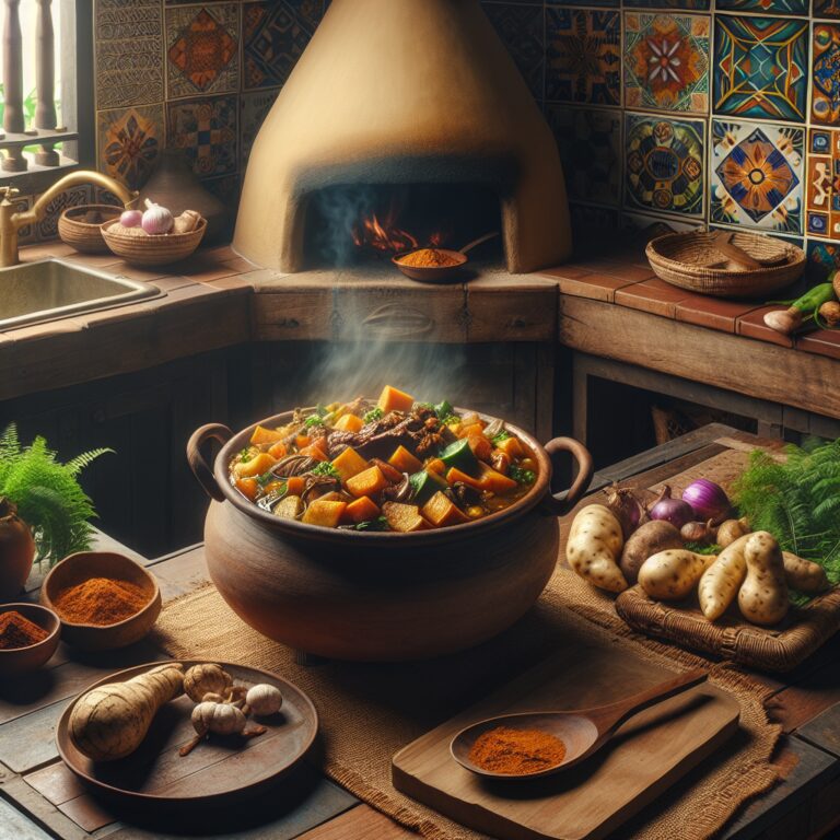 Nationalgericht Kamerun: Mbongo Chobi with Plantains (Rezept)