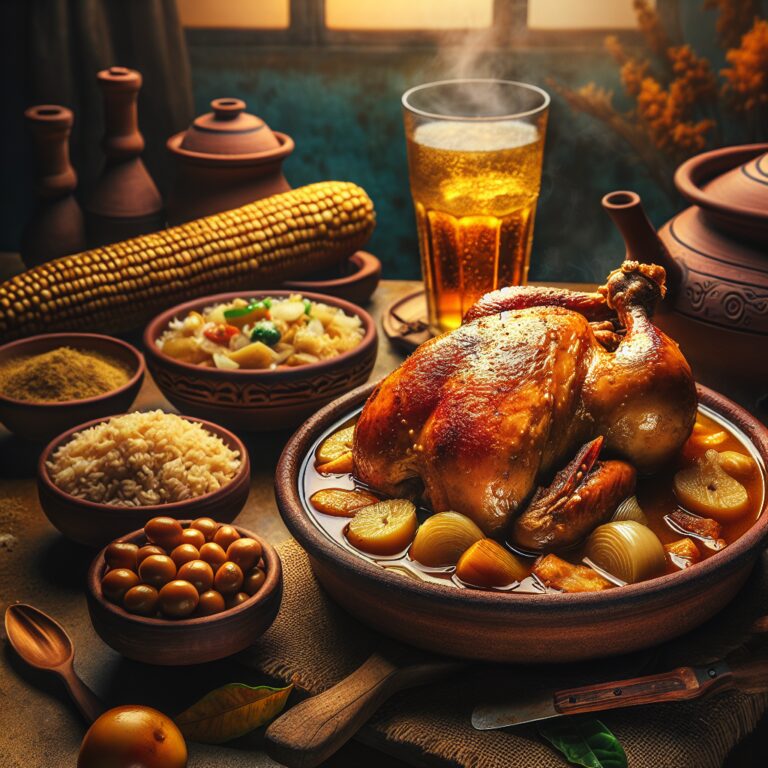 Nationalgericht El Salvador: Pollo en recado (Rezept)