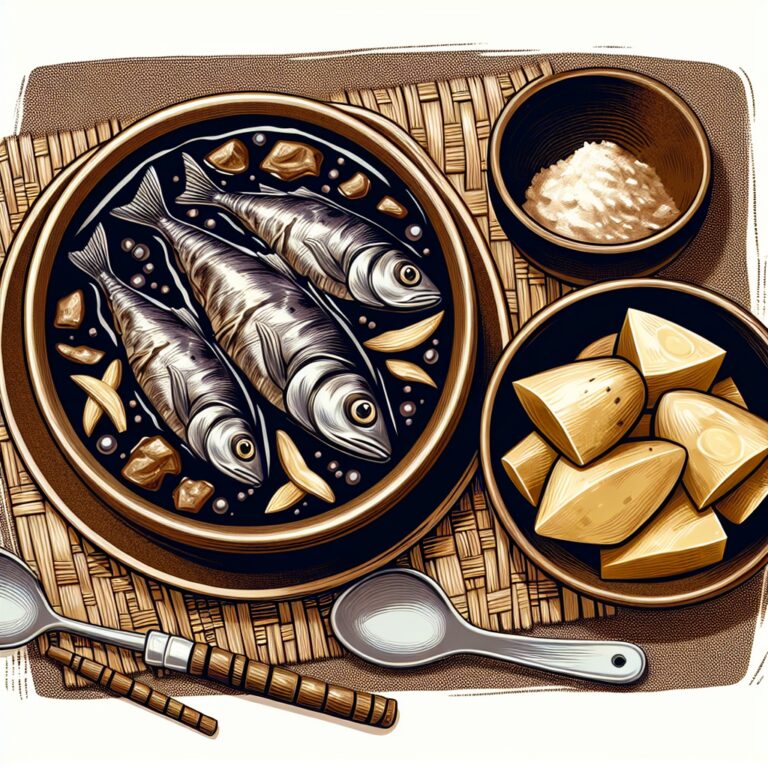 Nationalgericht Kamerun: Mbongo Chobi with Plantains (Rezept)