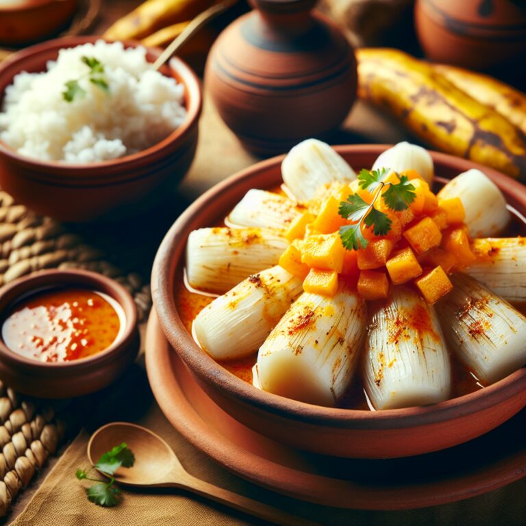 Nationalgericht Honduras: Yuca con Salsa Verde (Rezept)