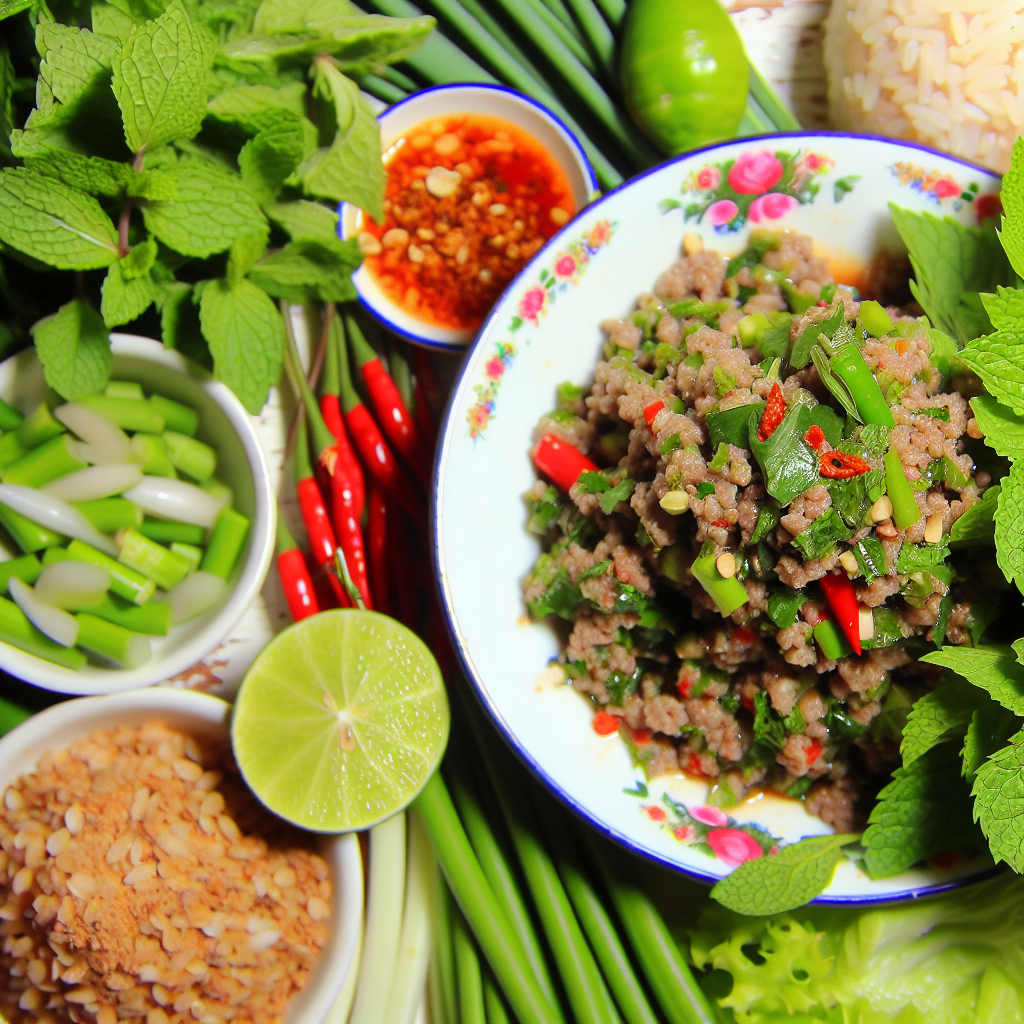 Nationalgericht Thailand: Lab Moo (Rezept)