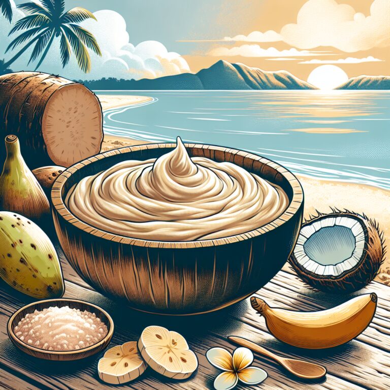 Nationalgericht Tuvalu: Traditional Tuvaluan Coconut Custard (Rezept)